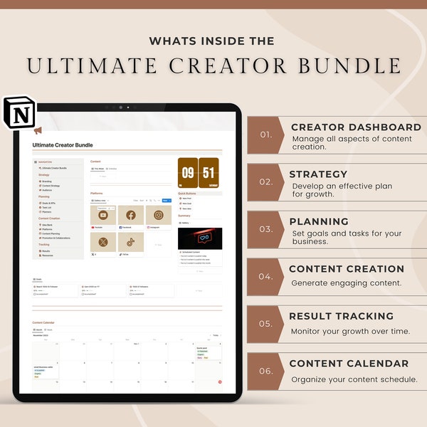 Notion Template Creators - Etsy
