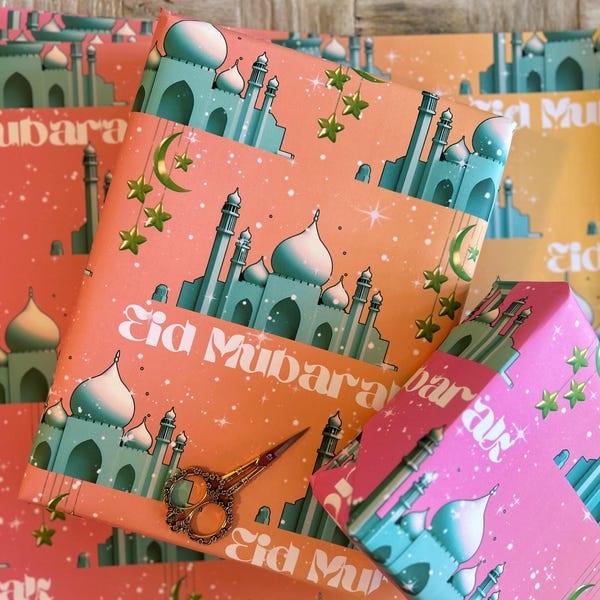 Eid Wrapping Paper - Etsy UK