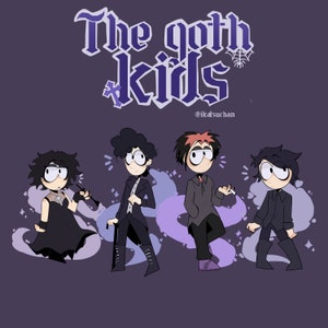 South Park Goth Kids Vamp Kids Acrylic Charms - Etsy