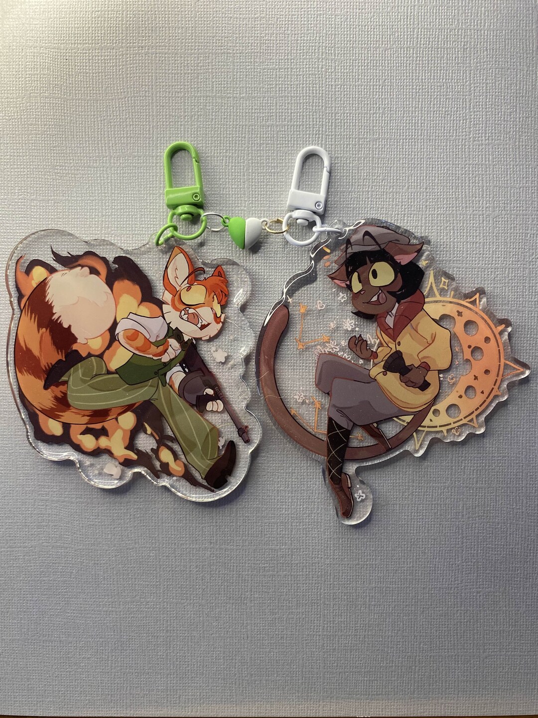 Lackadaisy Keychain | Rocky, Mordecai, Freckle & Ivy - Etsy