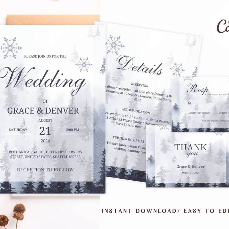 Snowflake Wedding - Etsy