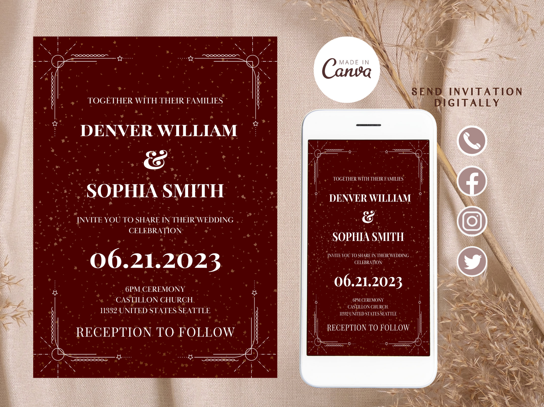 Red Coffin Bridal Shower Invite, Coffin Wedding invitation Bridal ...