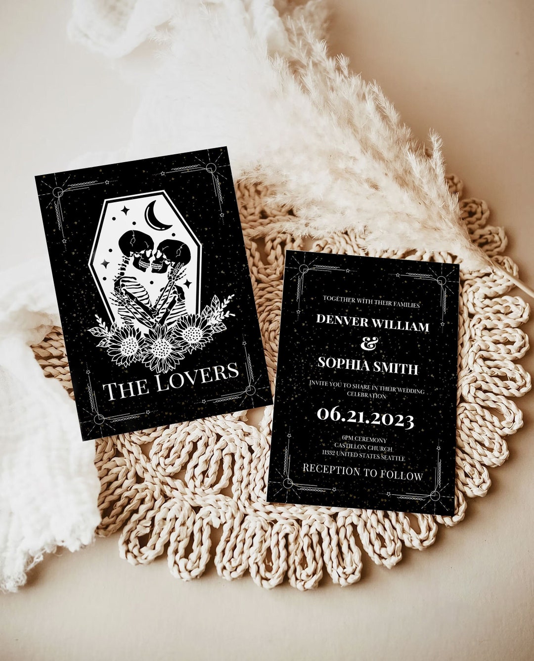 Coffin Bridal Shower invitation, Coffin Bridal Shower Invite, Bridal ...