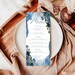 Floral Blue Wedding Menu Template, Floral Wedding Menu Card Template ...