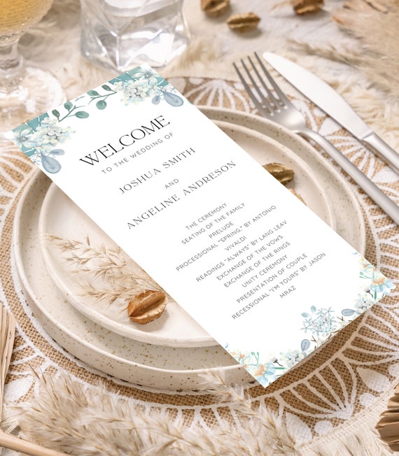 Exquisite Wedding Programs