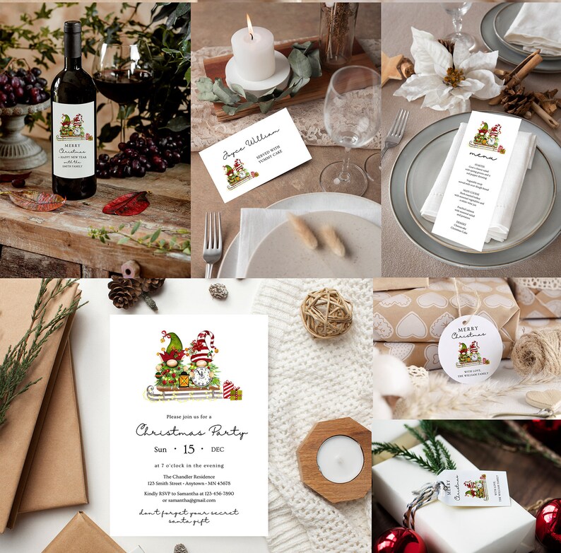 EDITABLE Elf Bundle Printable, Christmas Elf Template, Elf Thank You ...