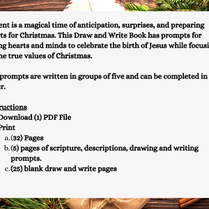 Draw and Write: Advent Journal for Kids - Etsy