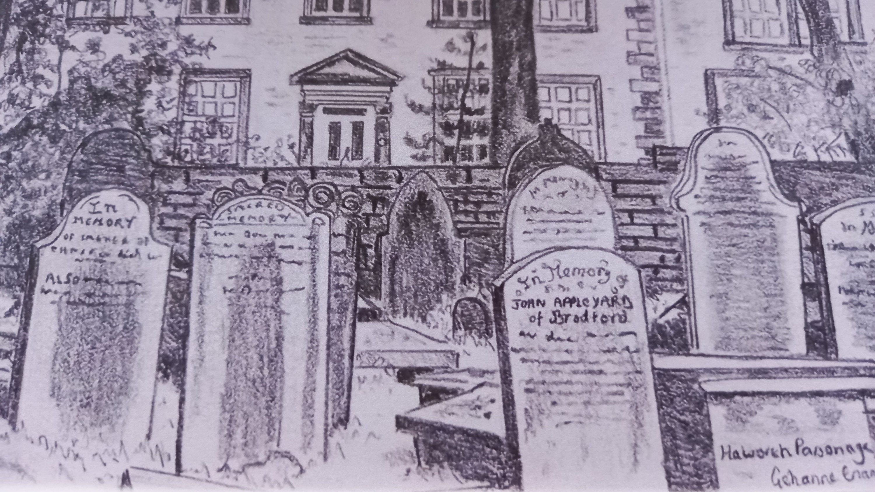 Haworth Parsonage Pencil Drawing Art Print or Greetings Card - Etsy