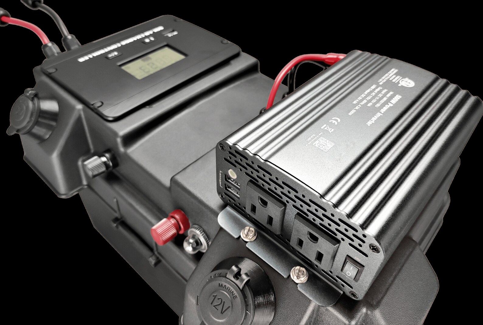 Solar Generator Battery Box DIY With Charge Controller, Battery and ...