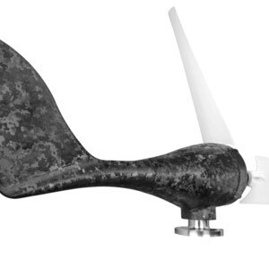 400W Stealth Wind Turbine Generator, 12V 24V With Stealth Black and ...