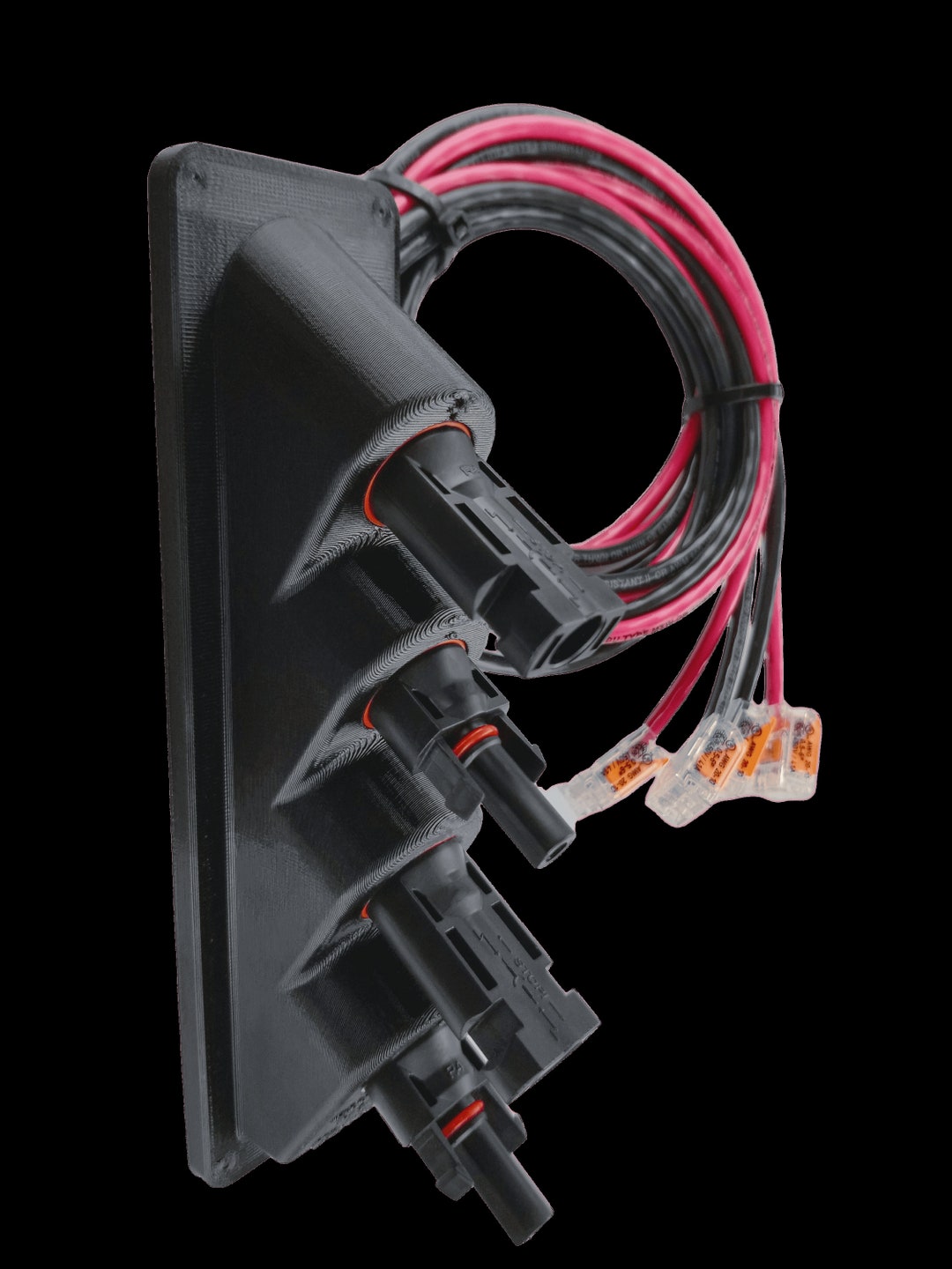 Solar Panel Weatherproof Cable Wire Entry Housing, W Connectors ...