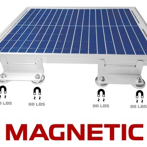 Revopower Aluminum Magnetic Solar Panel Mount Bracket, 700 Lbs, for ...