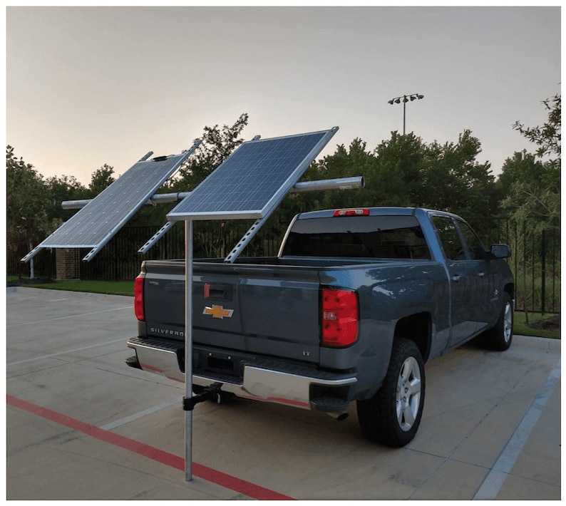 Wind Turbine Solar Panel Mount RV / Truck / Trailer Tow Hitch Portable ...