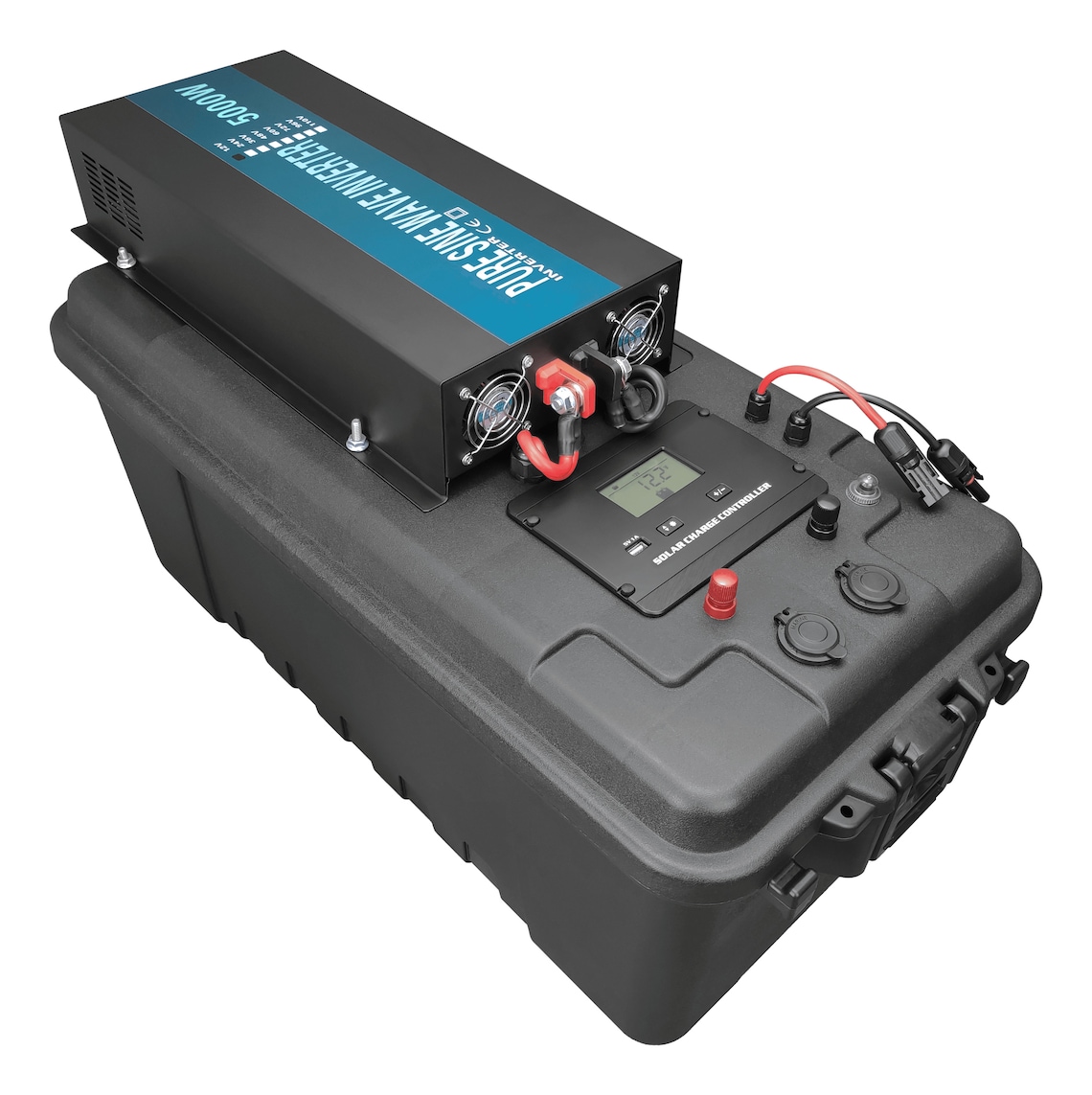 High Performance 12V Solar Generator, 10kw Surge Portable Solar Battery ...