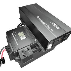 Solar Generator Battery Box DIY With Charge Controller, Battery and ...