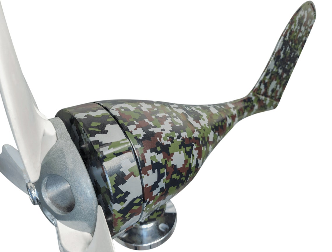 400W Stealth Wind Turbine Generator, 12V 24V With Stealth Black and ...