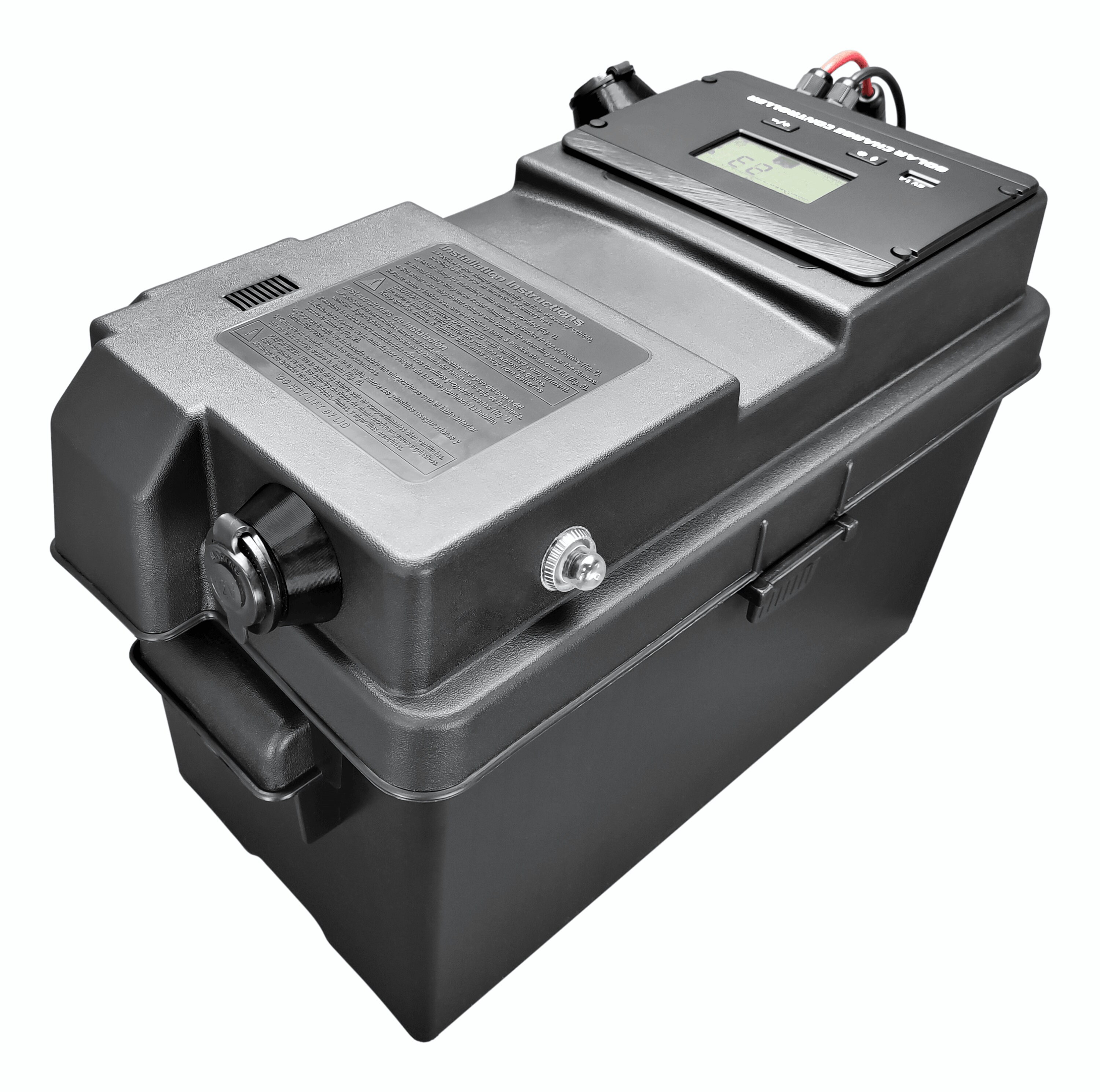 Solar Generator Battery Box DIY With Charge Controller, Battery and ...