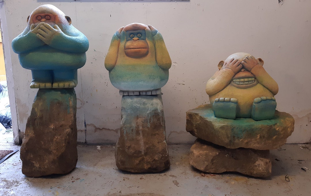 Three Funky Monkeys - Etsy