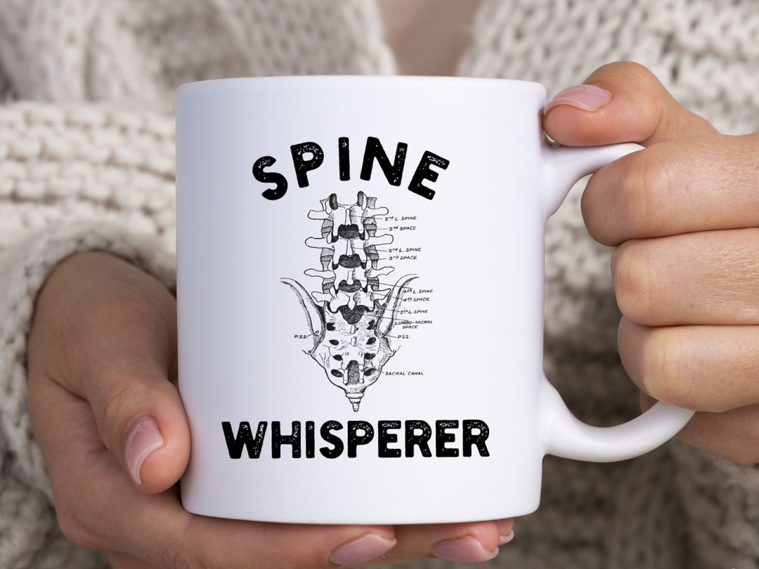 Spine Whisperer Mug, Anatomical Spine Illustration, Medical ...