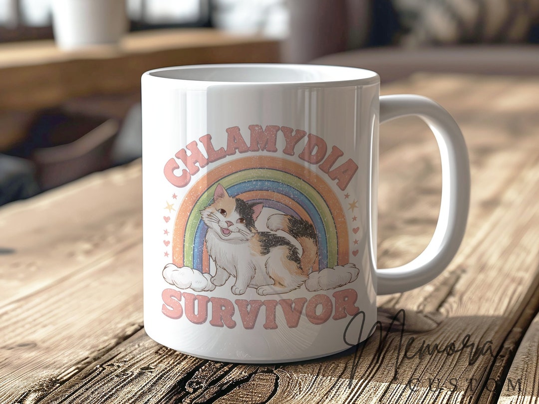 Chlamydia Survivor Mug, Funny Cat Lover Gift, Inspirational Coffee Mug ...