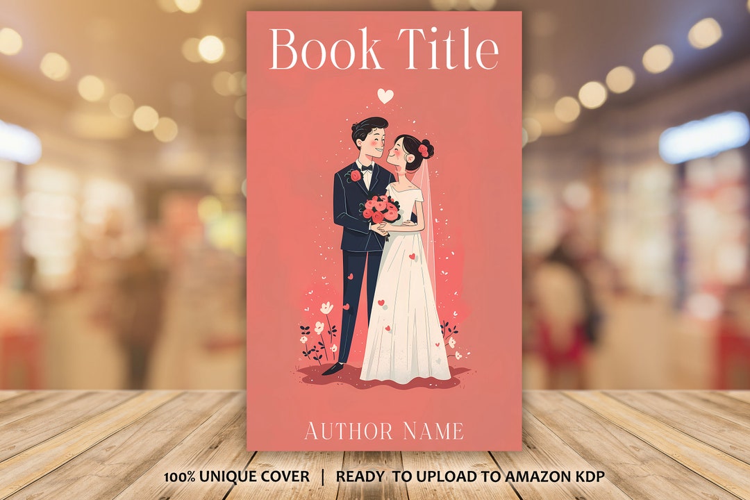 Wedding Book Cover Design for Self Publishing Premade Wife and Groom ...