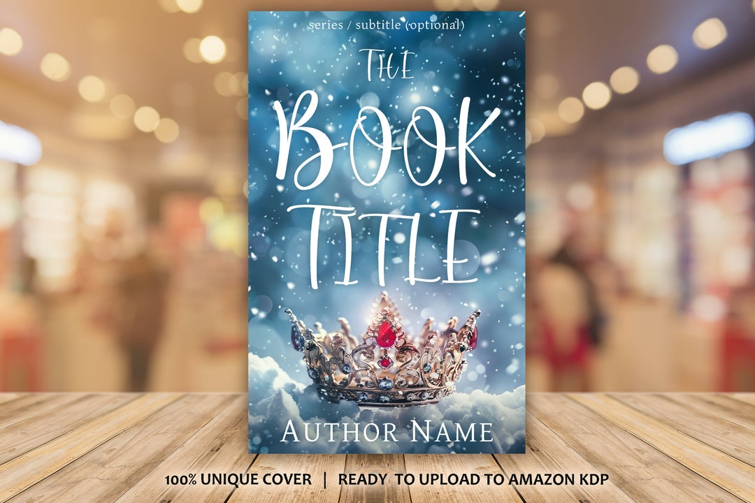 Crown Book Cover Design Premade Ebook Cover for Amazon KDP Beautiful ...