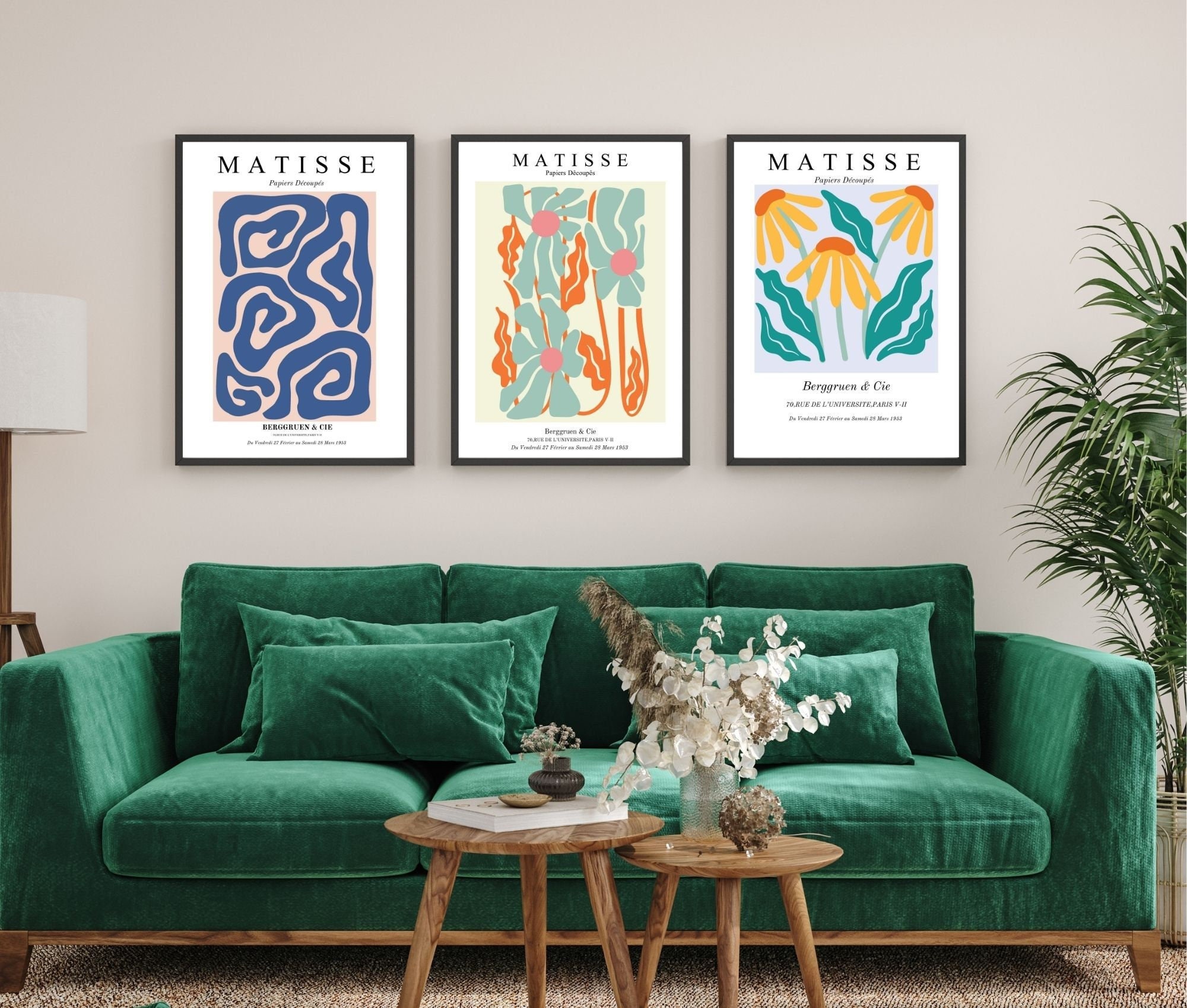 Henri Matisse Set of 3 Wall Art,museum Poster,matisse Poster Set ...