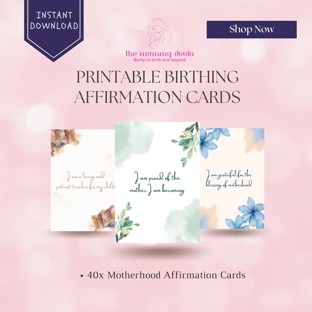 Printable Motherhood Affirmation Cards - Etsy Australia