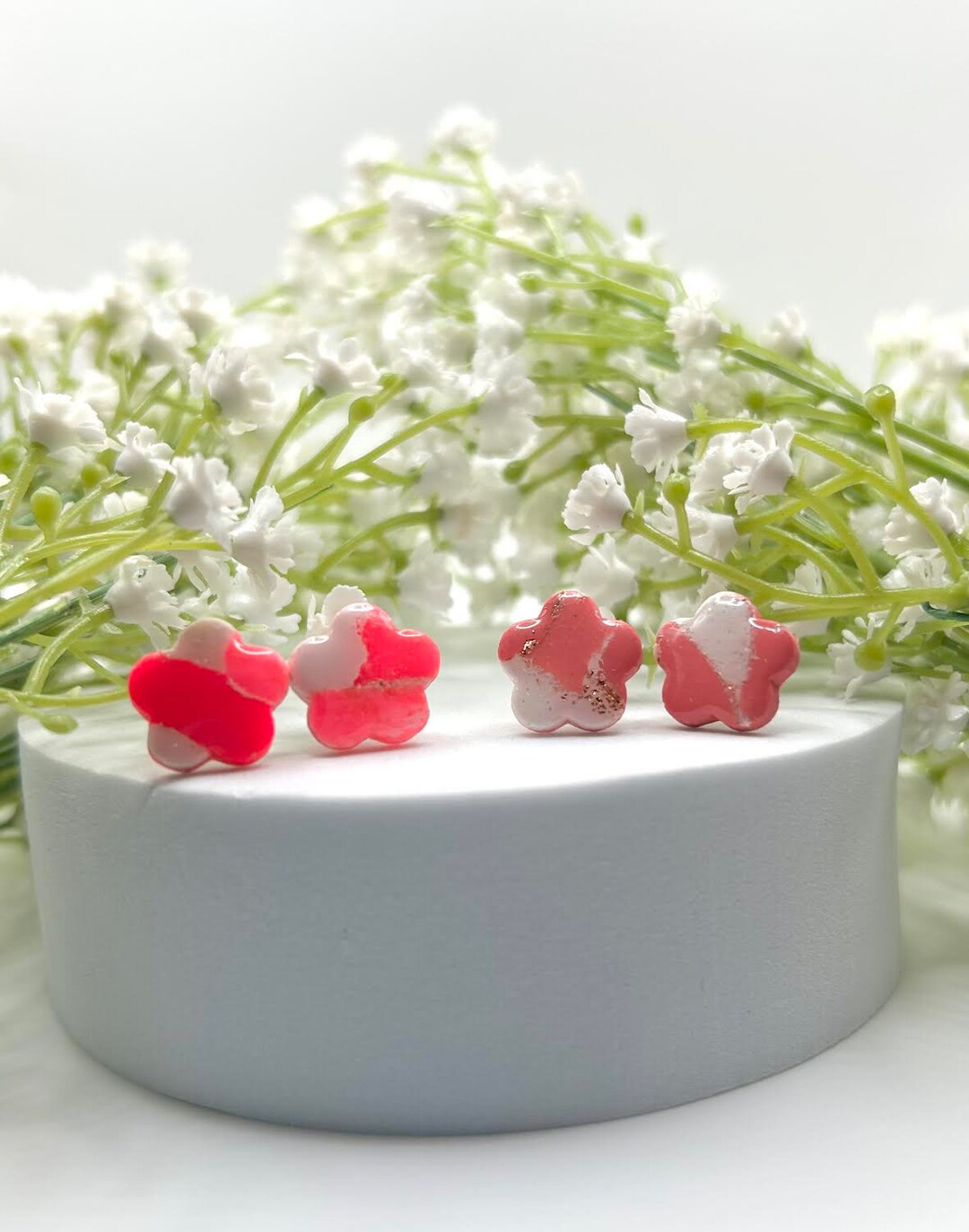 The pinky Promise Collection Flower Polymer Clay - Etsy