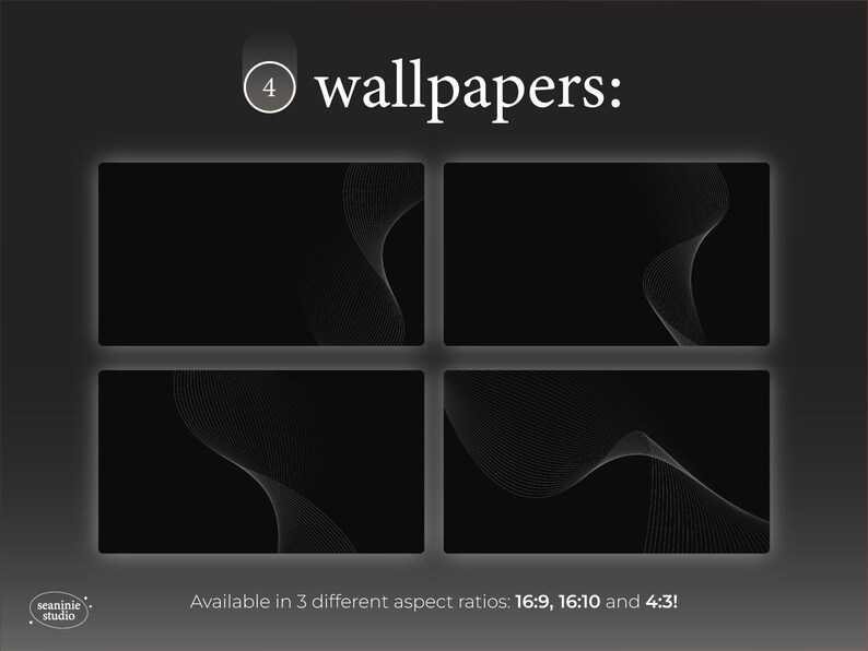 Stylish Desktop Organizer Theme for Study Productivity / Dark Mode ...