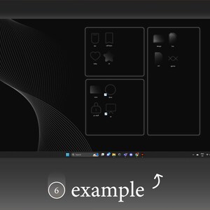 Stylish Desktop Organizer Theme for Study Productivity / Dark Mode ...