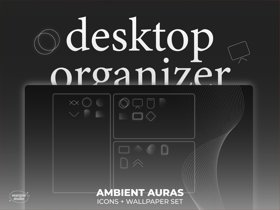Stylish Desktop Organizer Theme for Study Productivity / Dark Mode ...