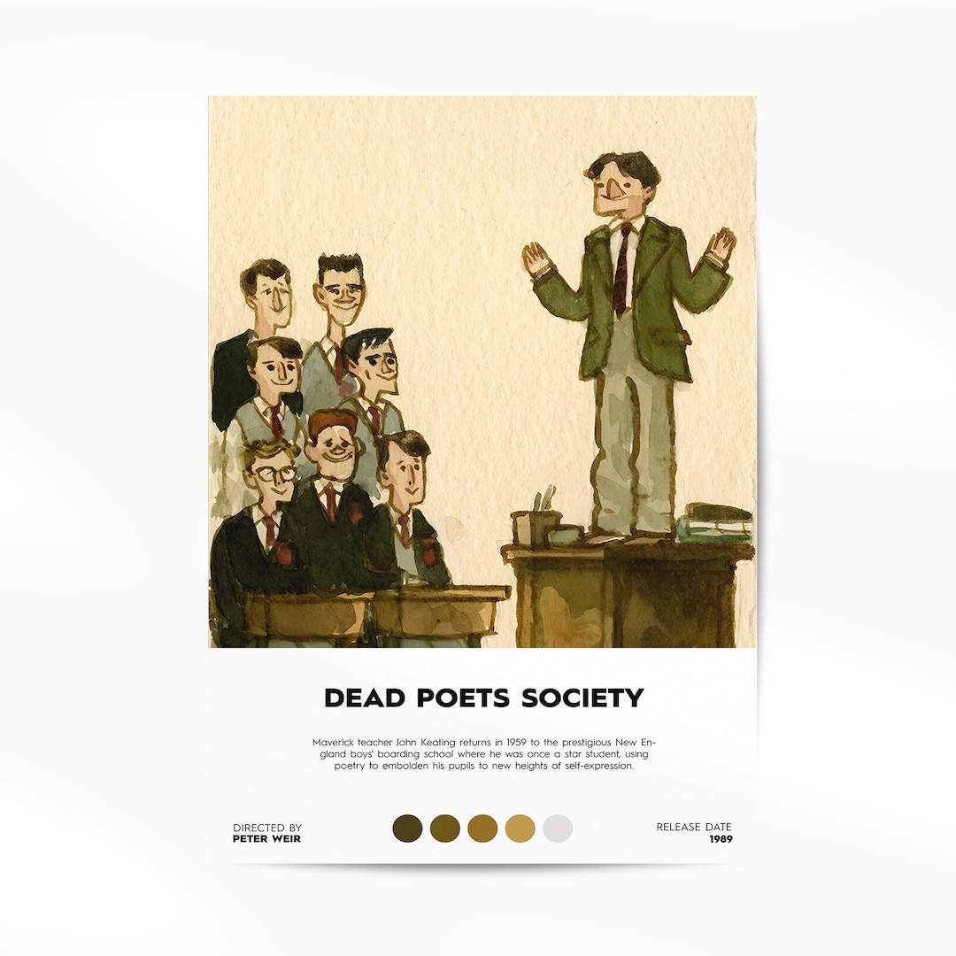 Dead Poets Society Poster, Dead Poets Society Wall Art, Dead Poets ...