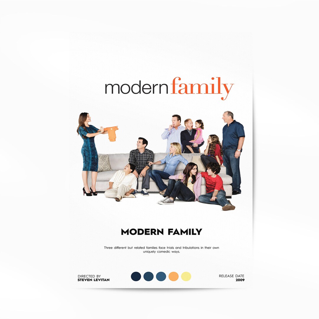 Modern Family Poster, Modern Family Wall Art, Modern Family Home Decor ...