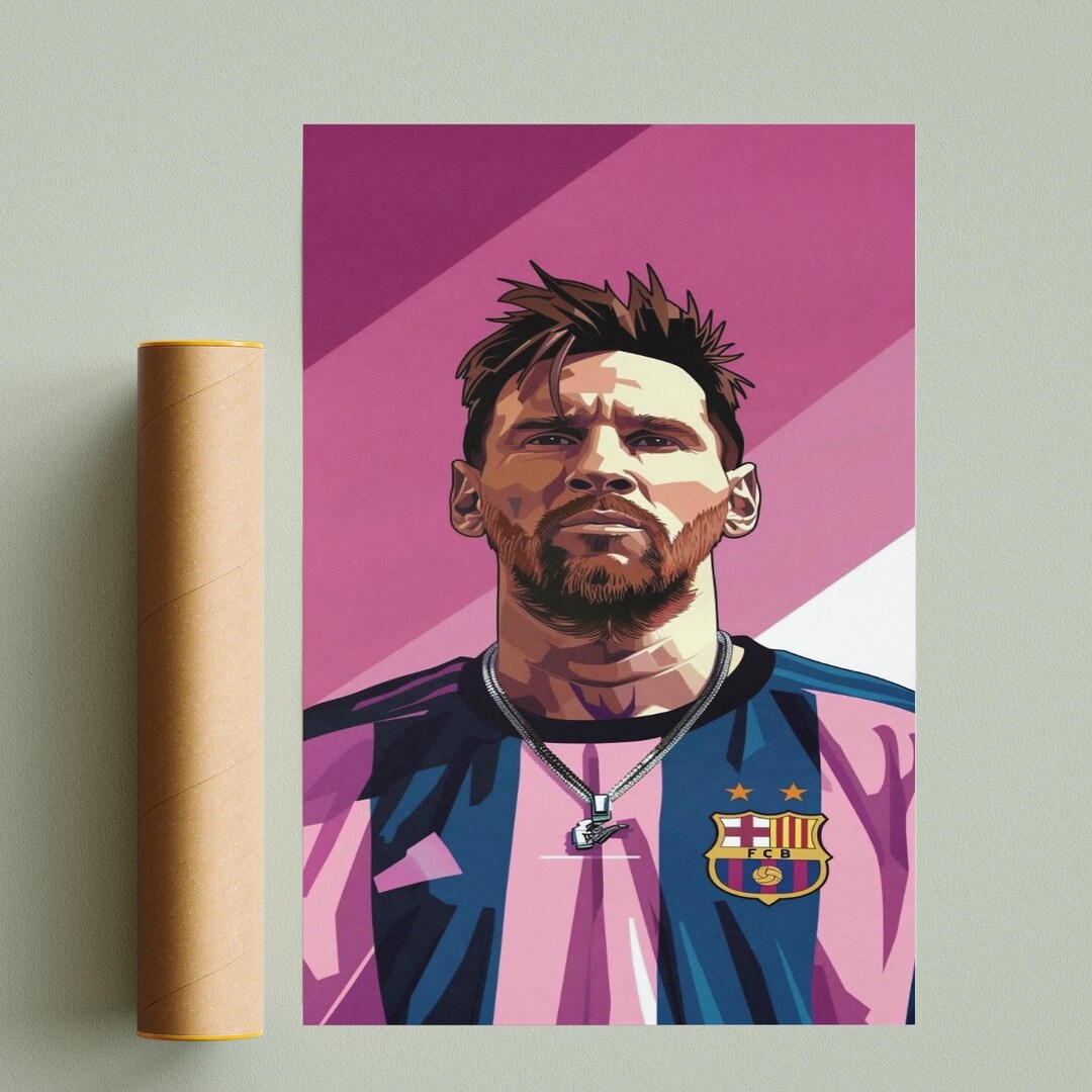 Lionel Messi Poster, Lionel Messi Wall Art, Lionel Messi Print, Lionel ...