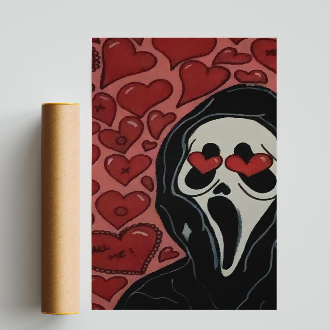 Scream Poster, Scream Print, Scream Wall Art, Scream Horror Movie ...