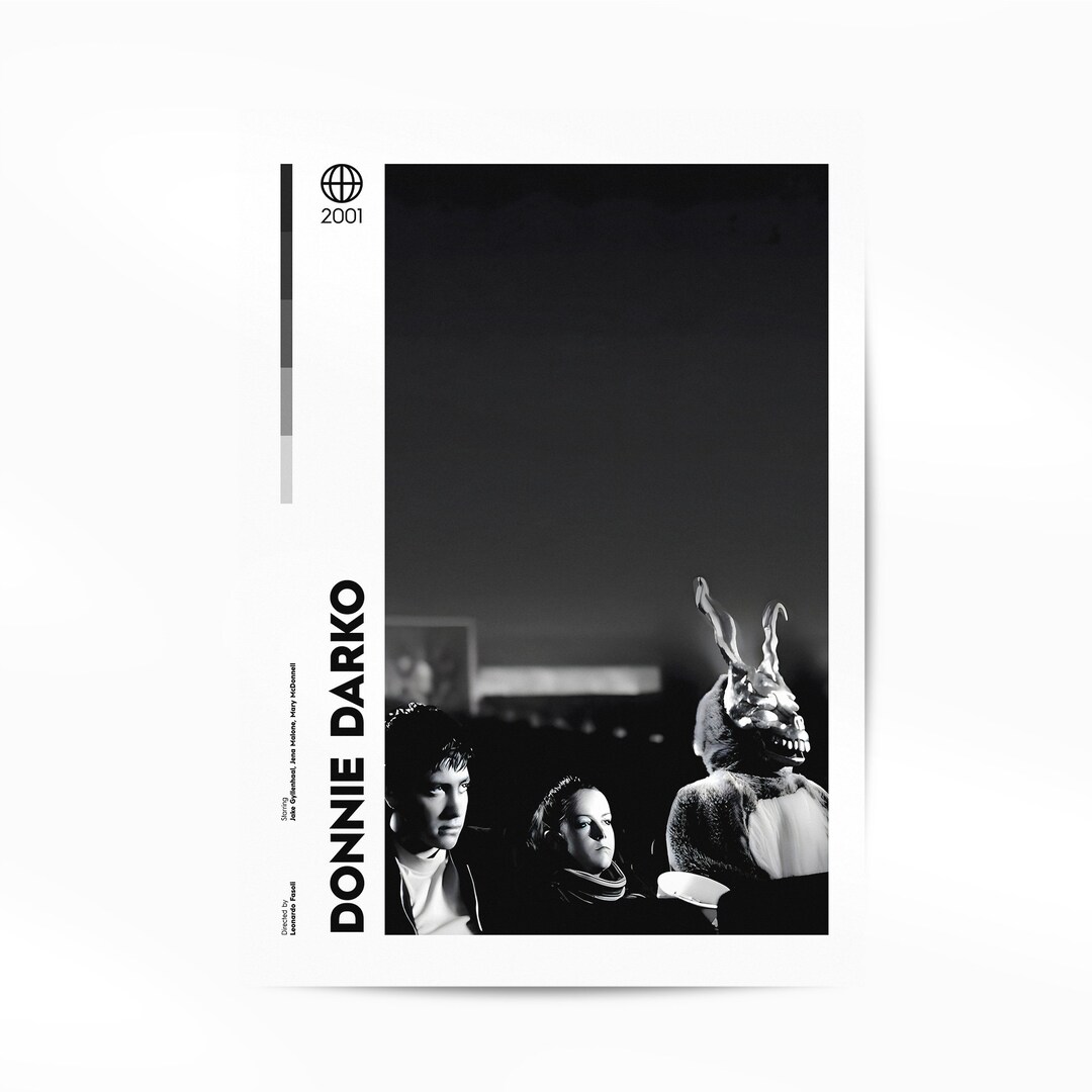 Donnie Darko Poster, Donnie Darko Wall Art, Donnie Darko Home Decor, Donnie Darko 2001 Movie - Etsy