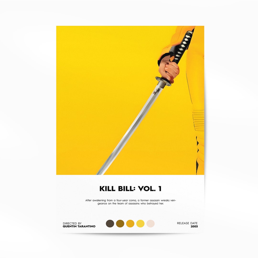 Kill Bill Volume 1 Poster, Kill Bill Volume 1 Home Decor, Kill Bill ...