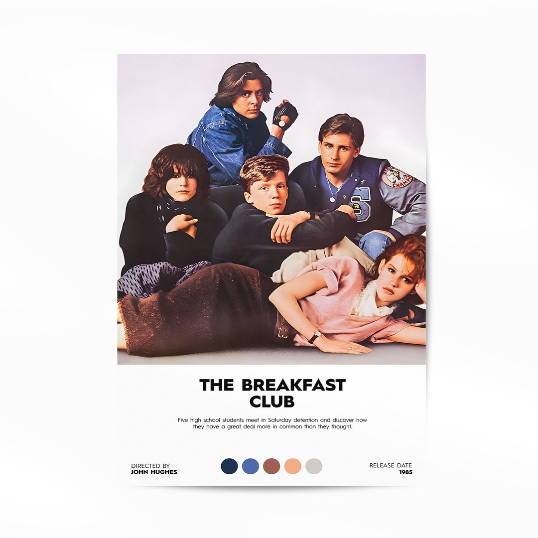 The Breakfast Club Poster, the Breakfast Club Wall Art, the Breakfast ...
