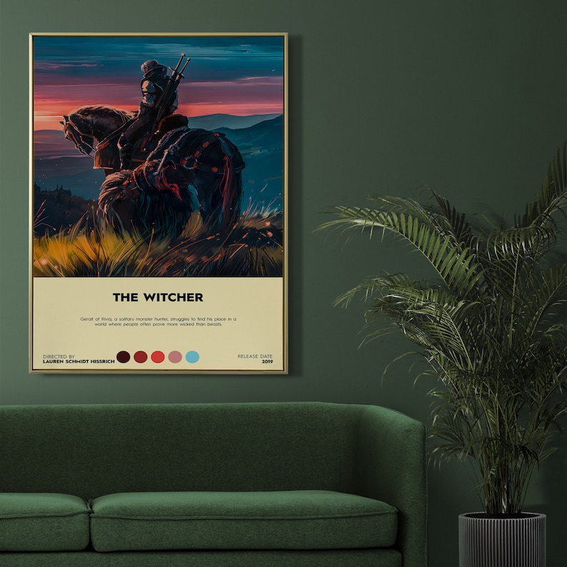 The Witcher Poster, the Witcher Wall Art, the Witcher Home Decor, the ...