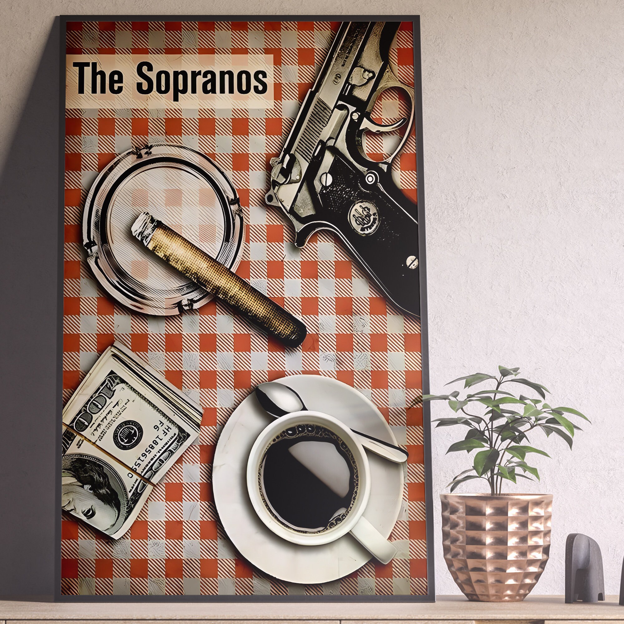 The Sopranos Poster, the Sopranos Print, the Sopranos, the Sopranos Wall Art, Tony Soprano ...
