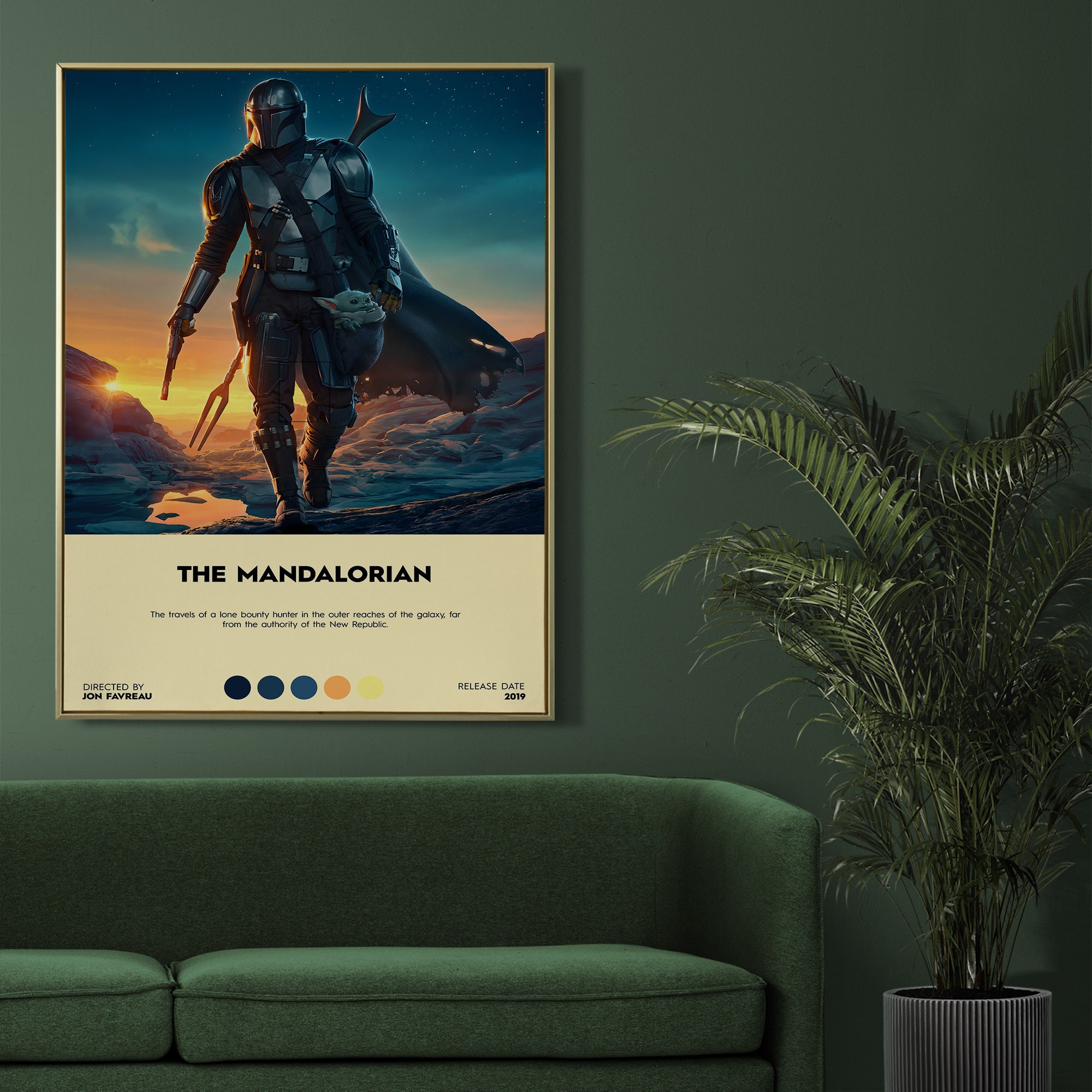 The Mandalorian Poster, the Mandalorian Wall Art, the Mandalorian Home ...