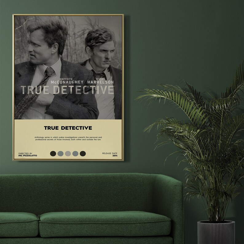 True Detective Poster, True Detective Wall Art, True Detective Home ...