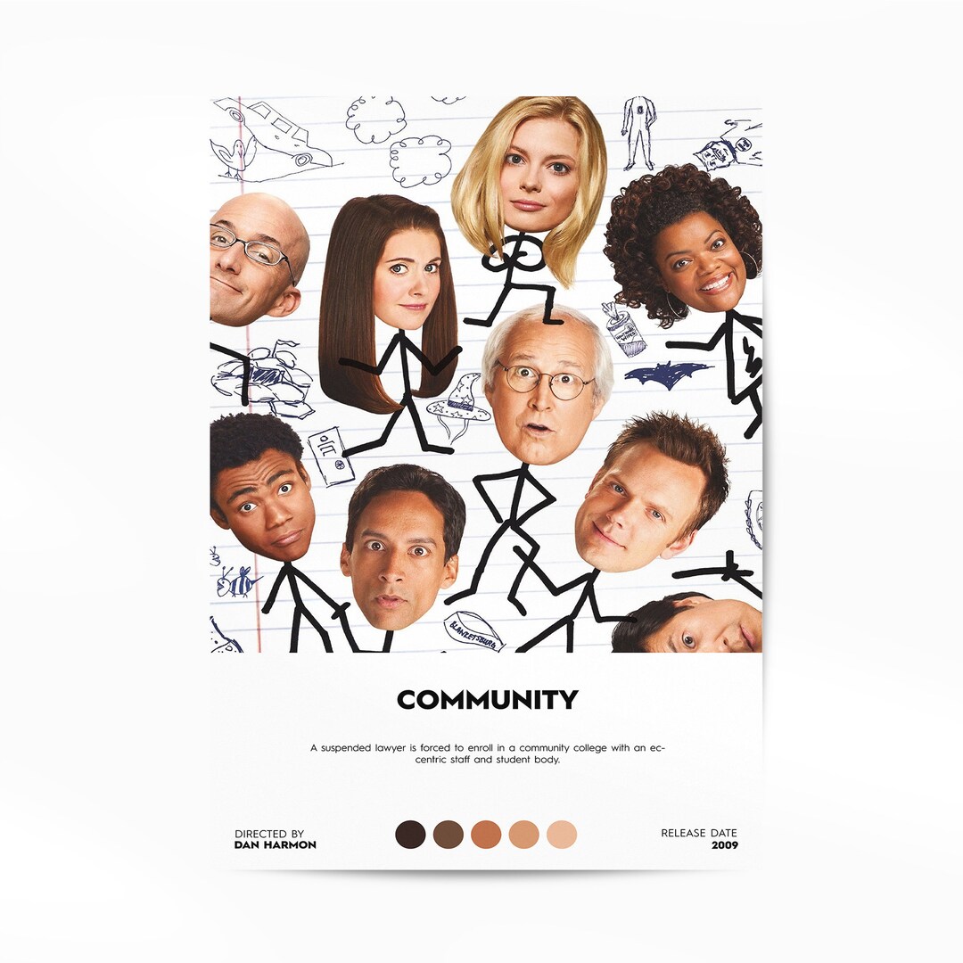 Community Poster, Community Wall Art, Community Home Decor, Community ...