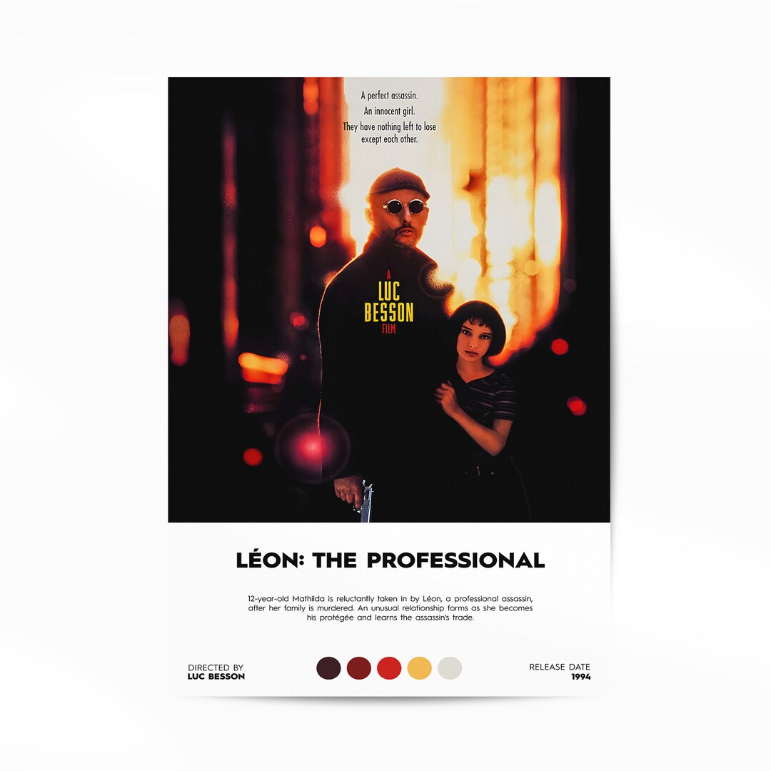 Leon Poster, Leon Home Decor, Leon Wall Art, Leon 1994 Movie - Etsy