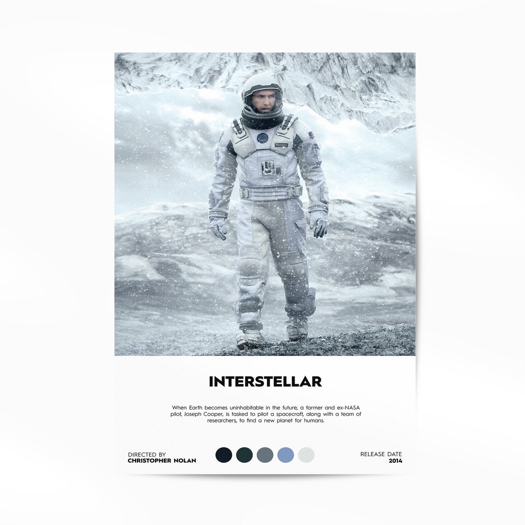 Interstellar Poster, Interstellar Home Decor, Interstellar Wall Art ...