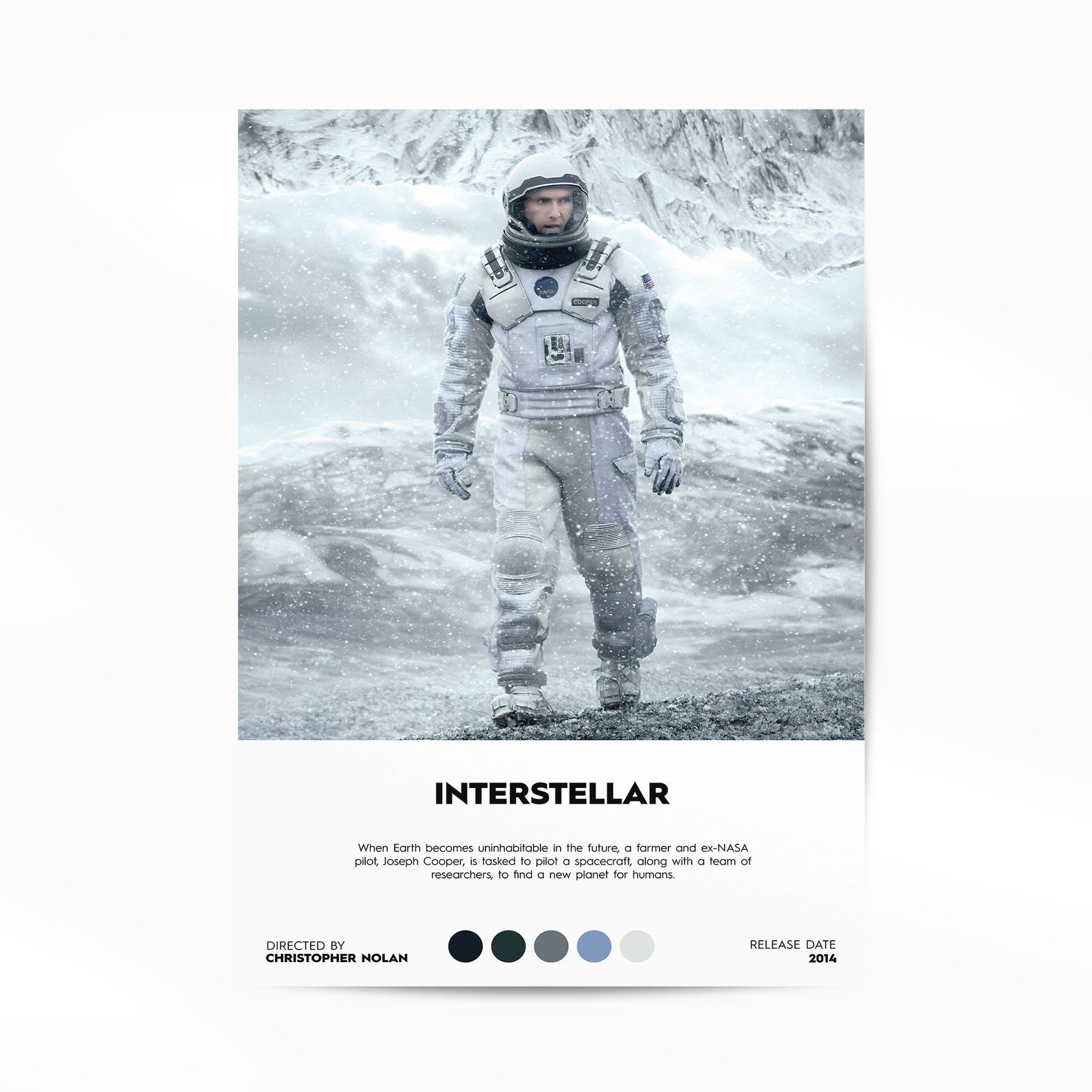 Interstellar Poster, Interstellar Home Decor, Interstellar Wall Art ...