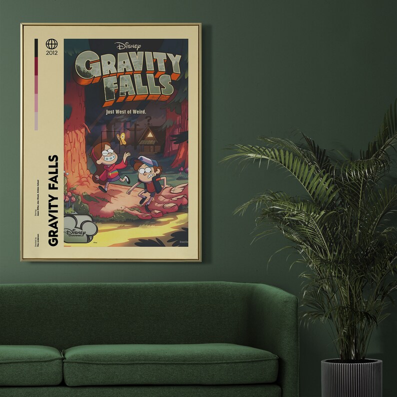 Gravity Falls Poster, Gravity Falls Home Decor, Gravity Falls Wall Art ...