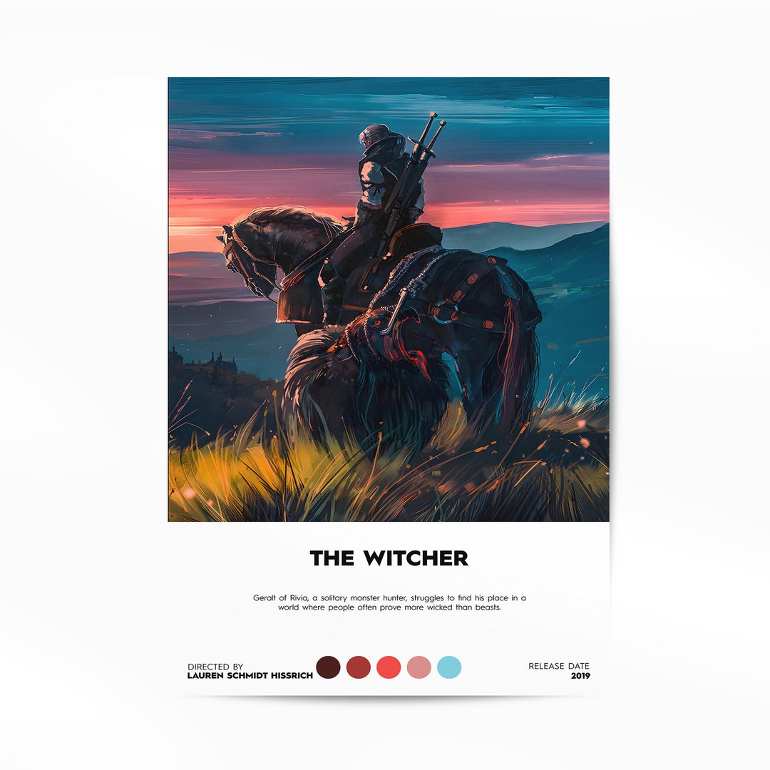The Witcher Poster, the Witcher Wall Art, the Witcher Home Decor, the ...