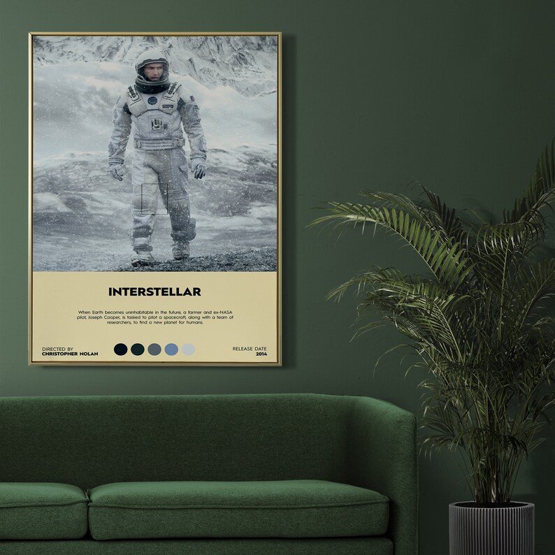 Interstellar Poster, Interstellar Home Decor, Interstellar Wall Art ...